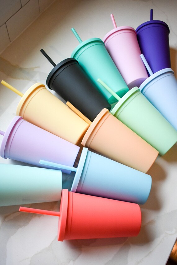 Personalized 16 Oz. Custom Matte Colored Classic Tumblers | Etsy