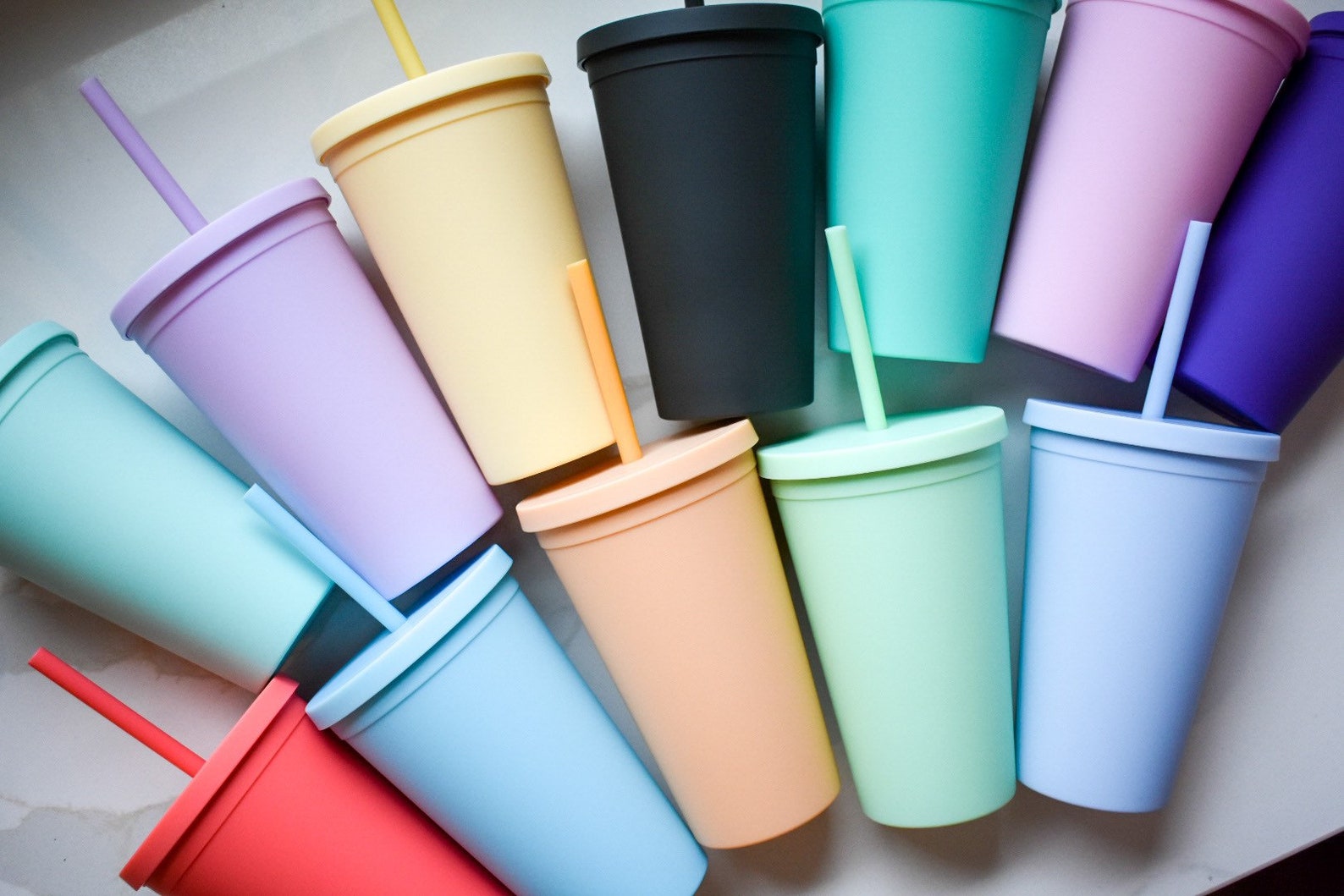 Personalized 16 Oz. Custom Matte Colored Classic Tumblers | Etsy