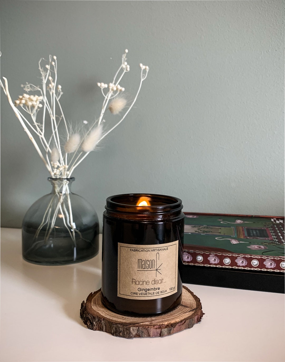 Ginger Scented Craft Candle With Natural Soy Wax - Etsy