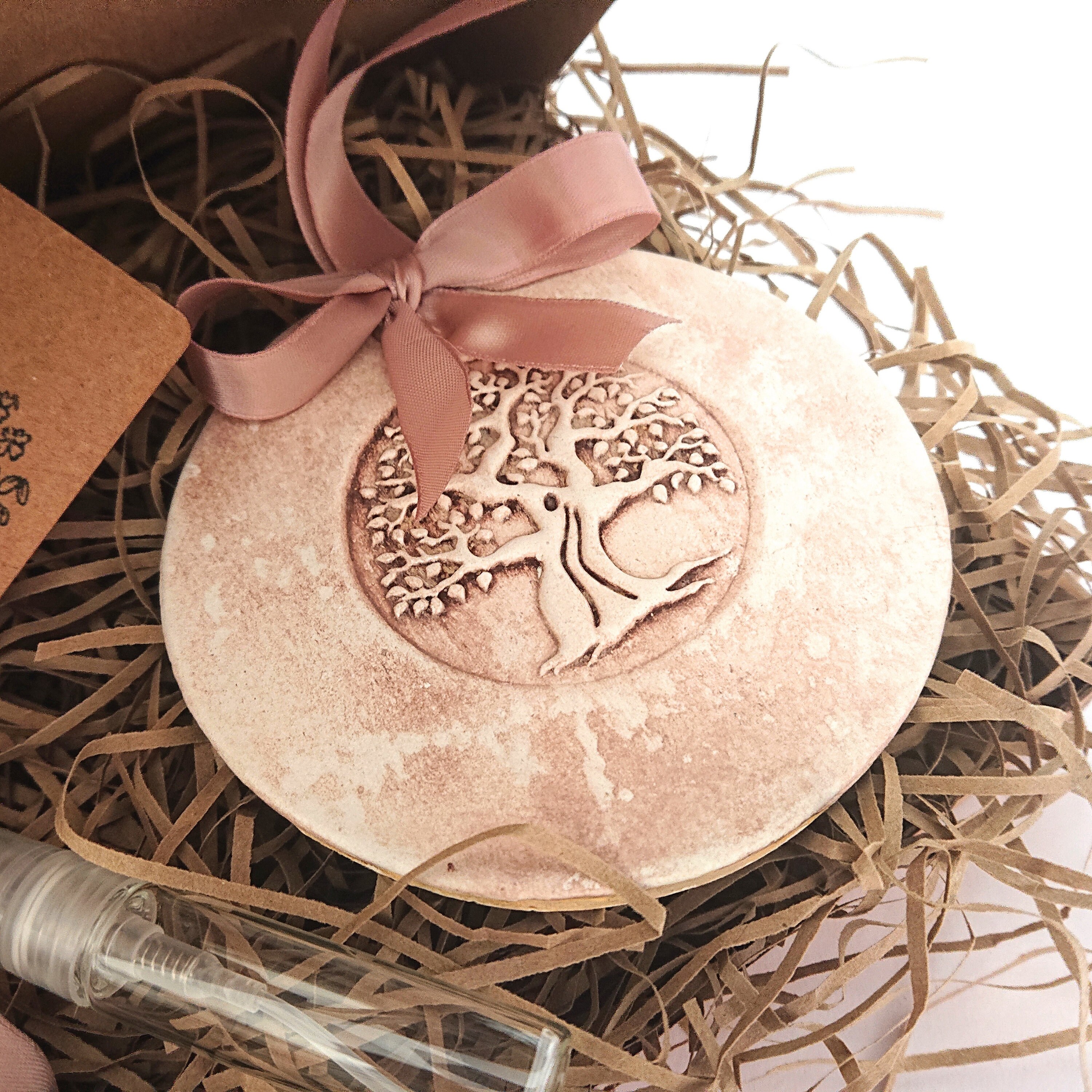 Gift Set Clay Diffuser, Dusty Pink, Aromatherapy Essential Oils ...