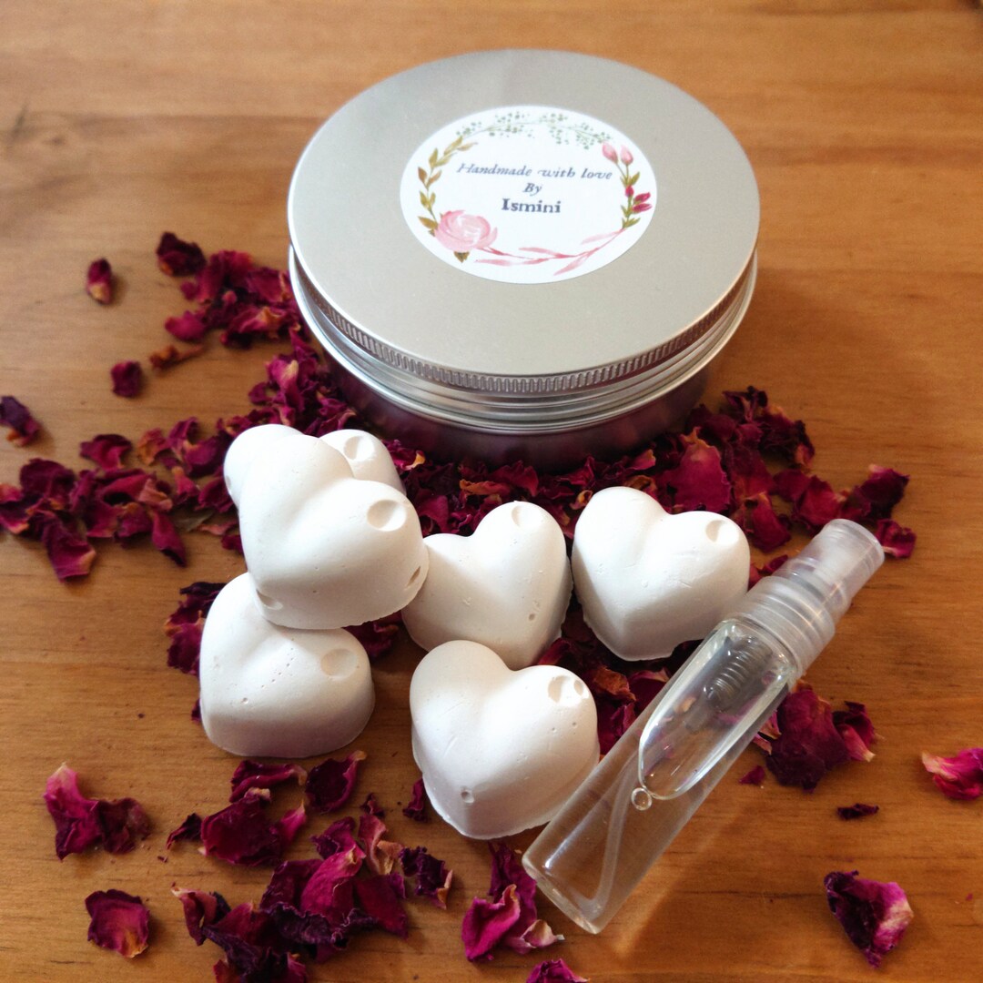 Clay Essential Oil Diffuser Hearts: Aromatherapy Stone, Home Fragrance ...