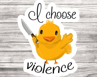 Choose Violence Sticker - Etsy