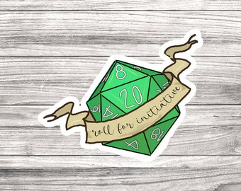 Roll for Initiative Sticker - Etsy