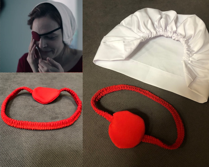 Eye Patch for Women Men Eyepatch Red Eye Patch White Cap the - Etsy