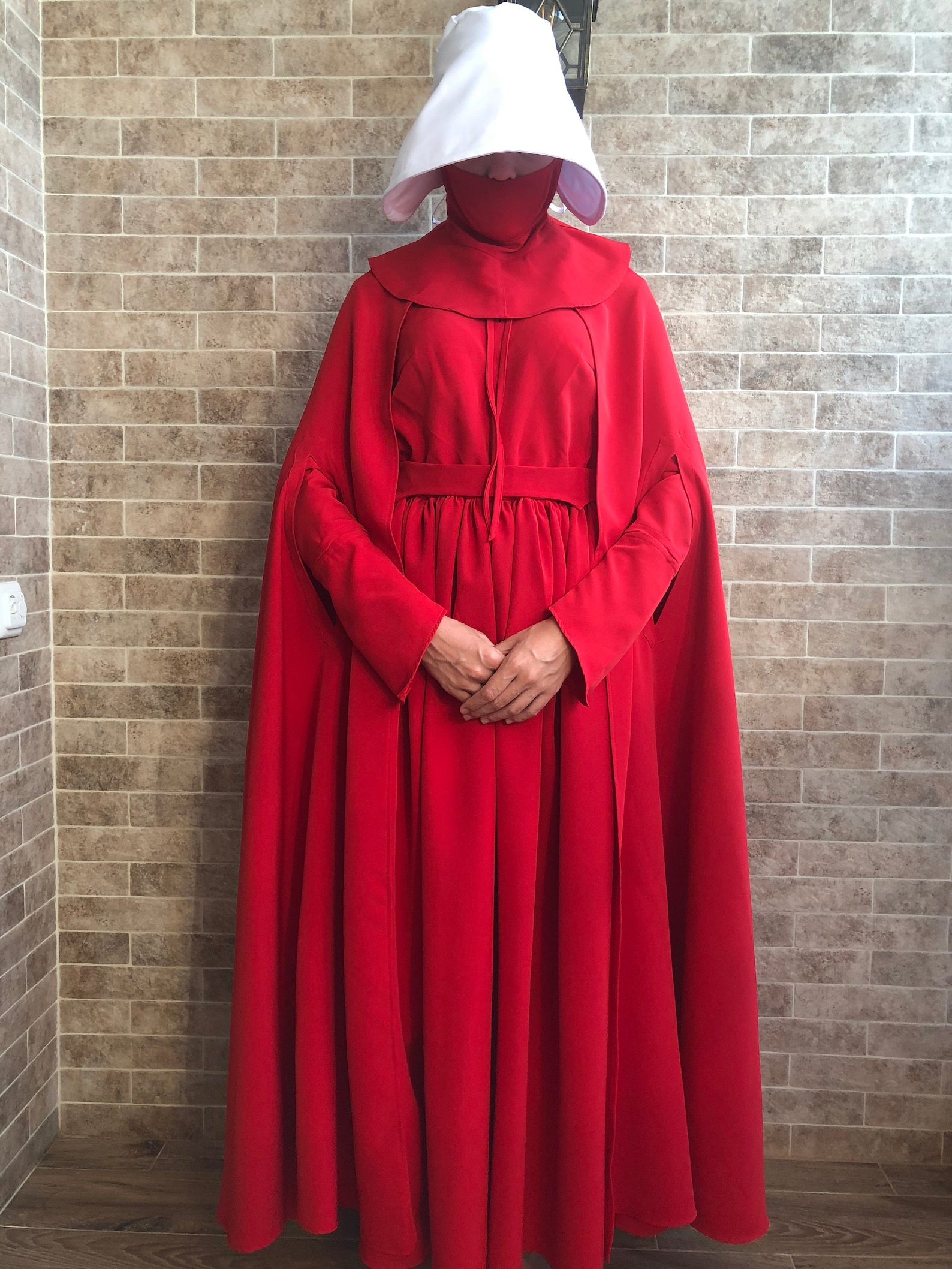Handmaids Tale Costume Cloak Mask Cap Wings the Handmaids Tale Costume ...