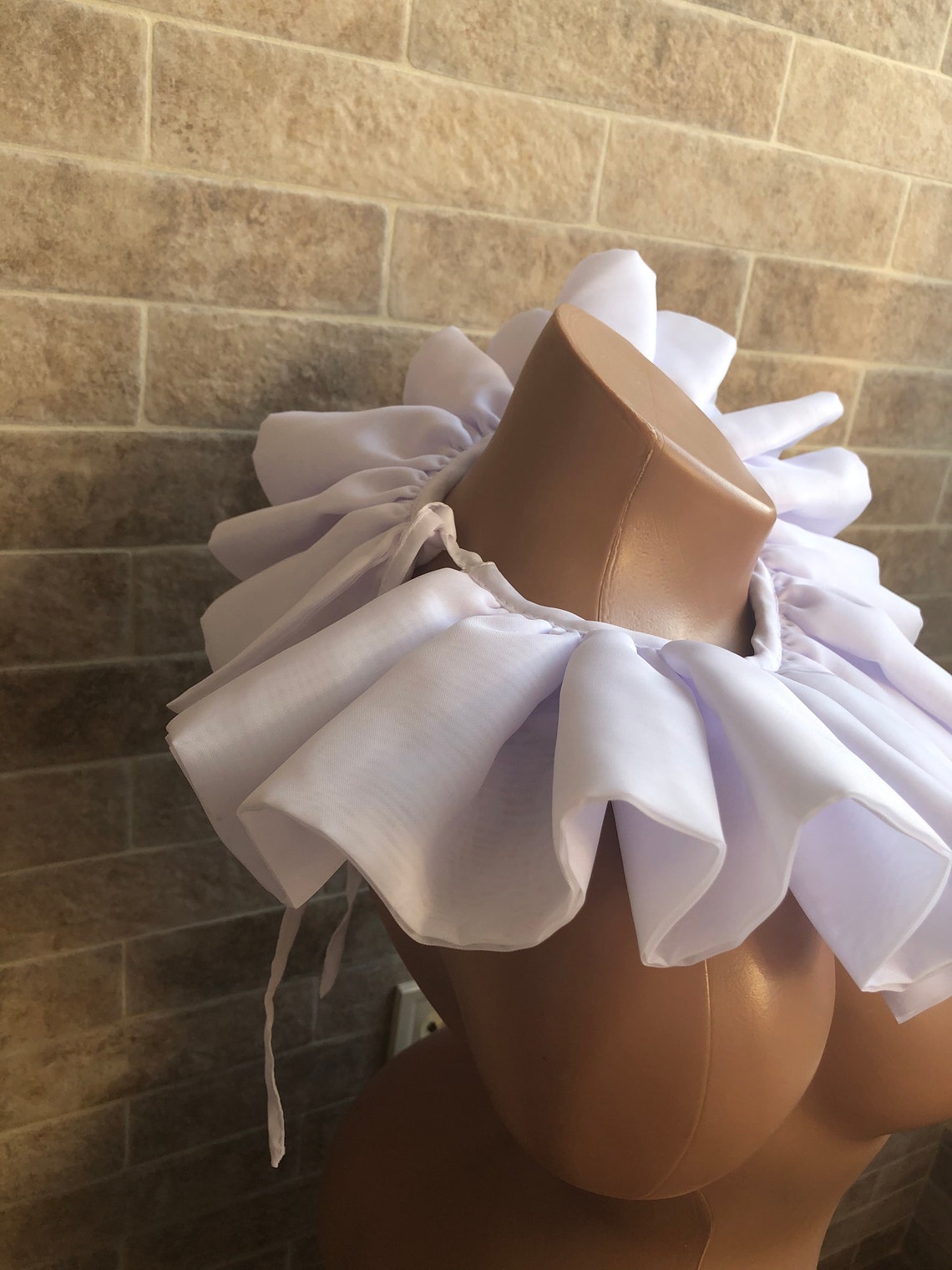 Clown Costume Renaissance Ruffled Costume Ruff Neck Ruff White | Etsy