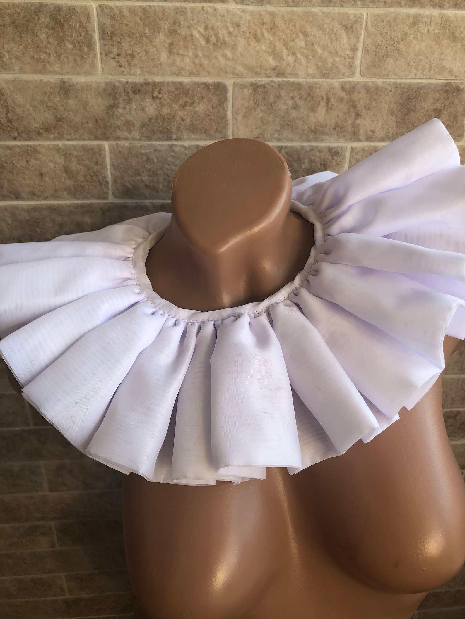 Clown Costume Renaissance Ruffled Costume Ruff Neck Ruff White | Etsy