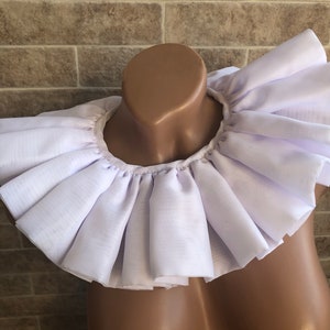 Clown Costume Renaissance Ruffled Costume Ruff Neck Ruff White Lace ...