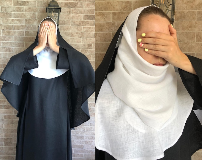 Nun Mask - Etsy