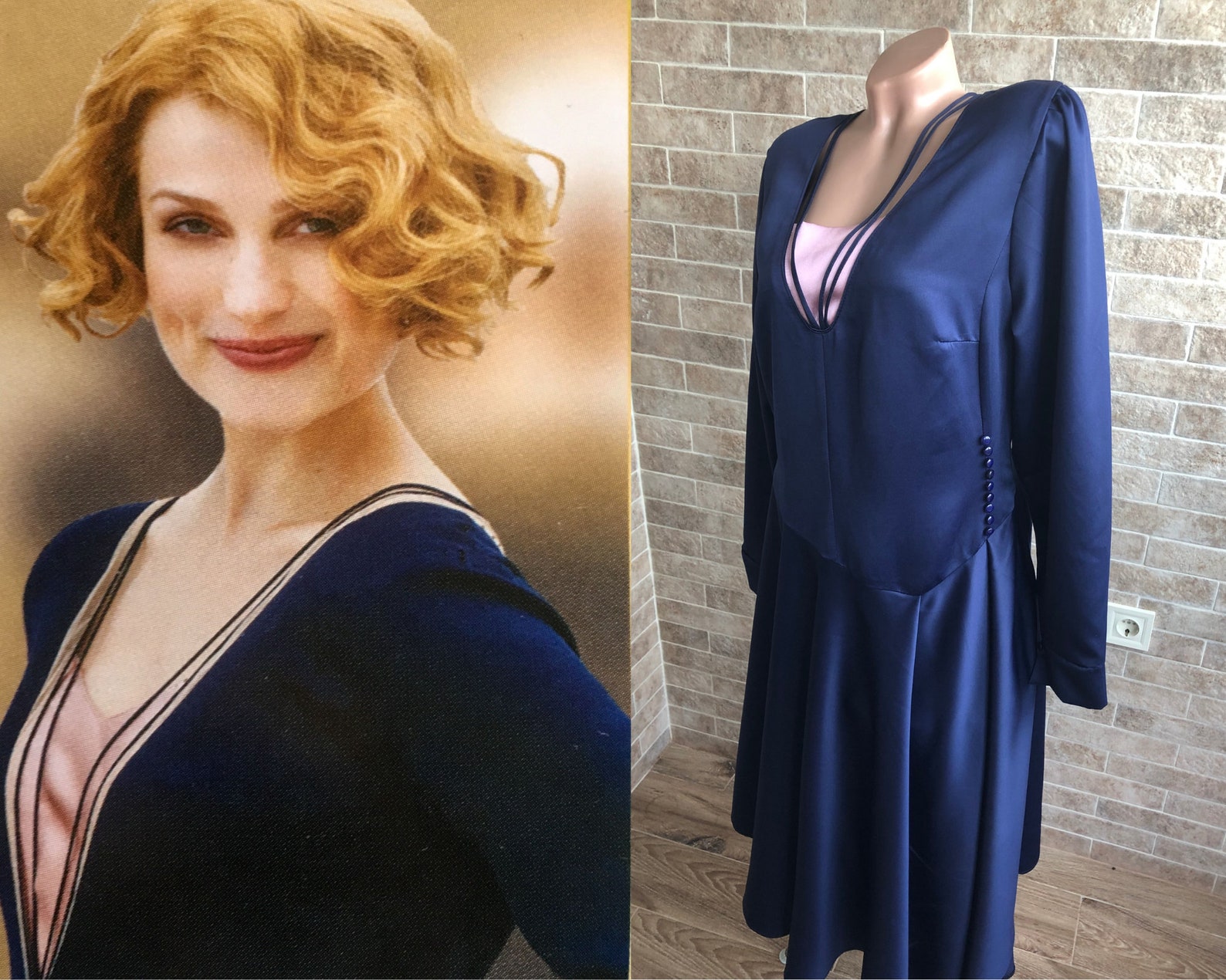 Queenie Goldstein Fantastic Beasts Dress Blue Dress Halloween Dress ...