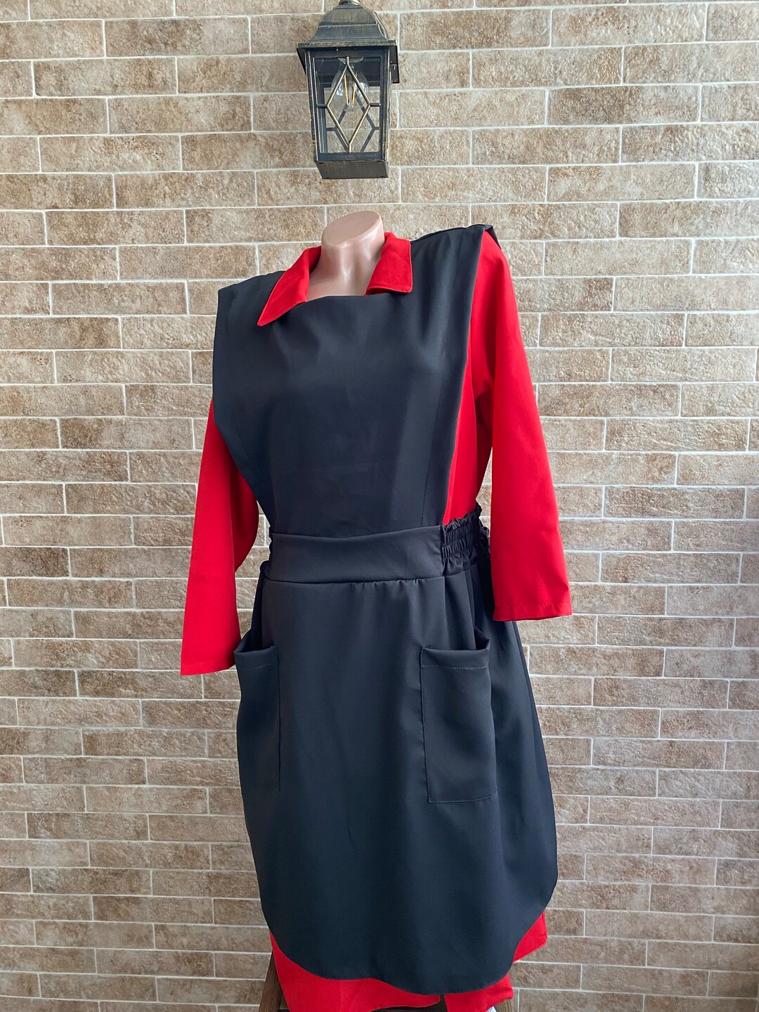 Nurse Costume Nurse Uniform Women Dress Nurse Cap Apron Nurse Dress ...