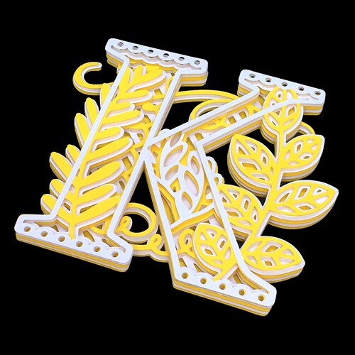 Letter K 3D Alphabet SVG for Cricut 3D SVG K Monogram | Etsy