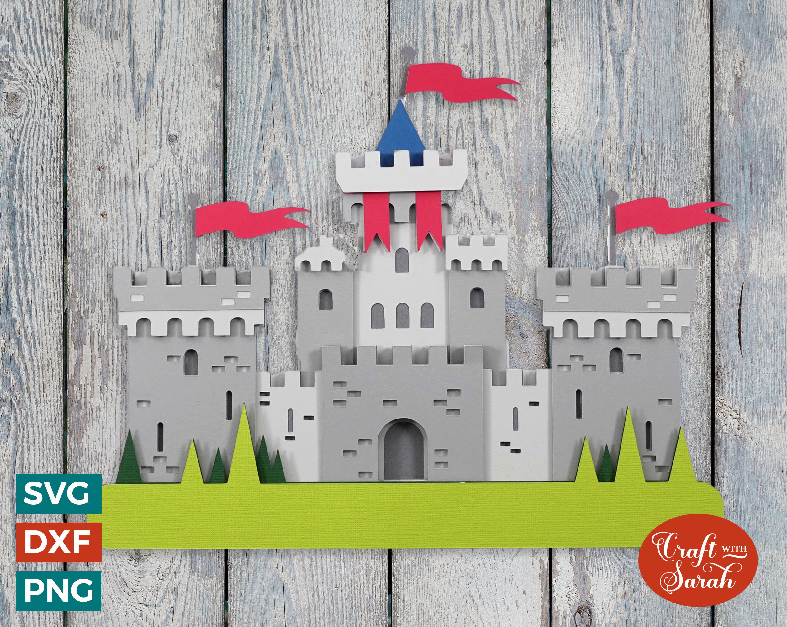 Medieval Castle SVG | Layered Medieval Castle Cutting File - Etsy