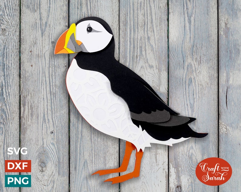 Puffin SVG | Layered Puffin Cutting File - Etsy