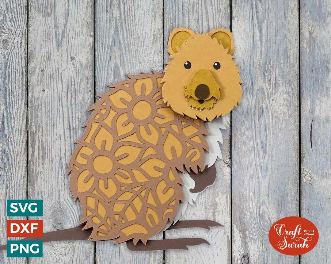 Quokka SVG | 3D Layered Australian Quokka Cut File - Etsy