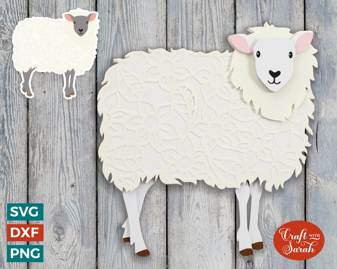 Sheep SVG | Layered Sheep Cutting File - Etsy