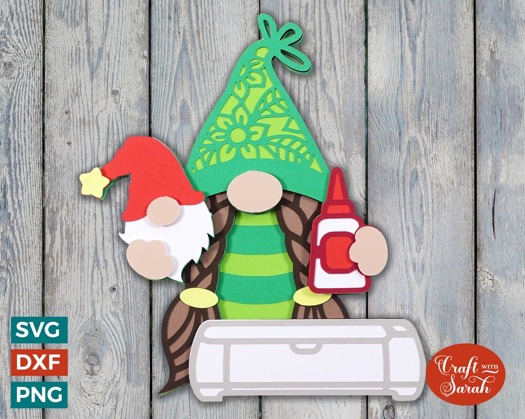 Crafting Gnome SVG File | Layered Female Crafting Gnome Cutting File - Etsy Crafting Gnome SVG File | Layered Female Crafting Gnome Cutting File - Etsy