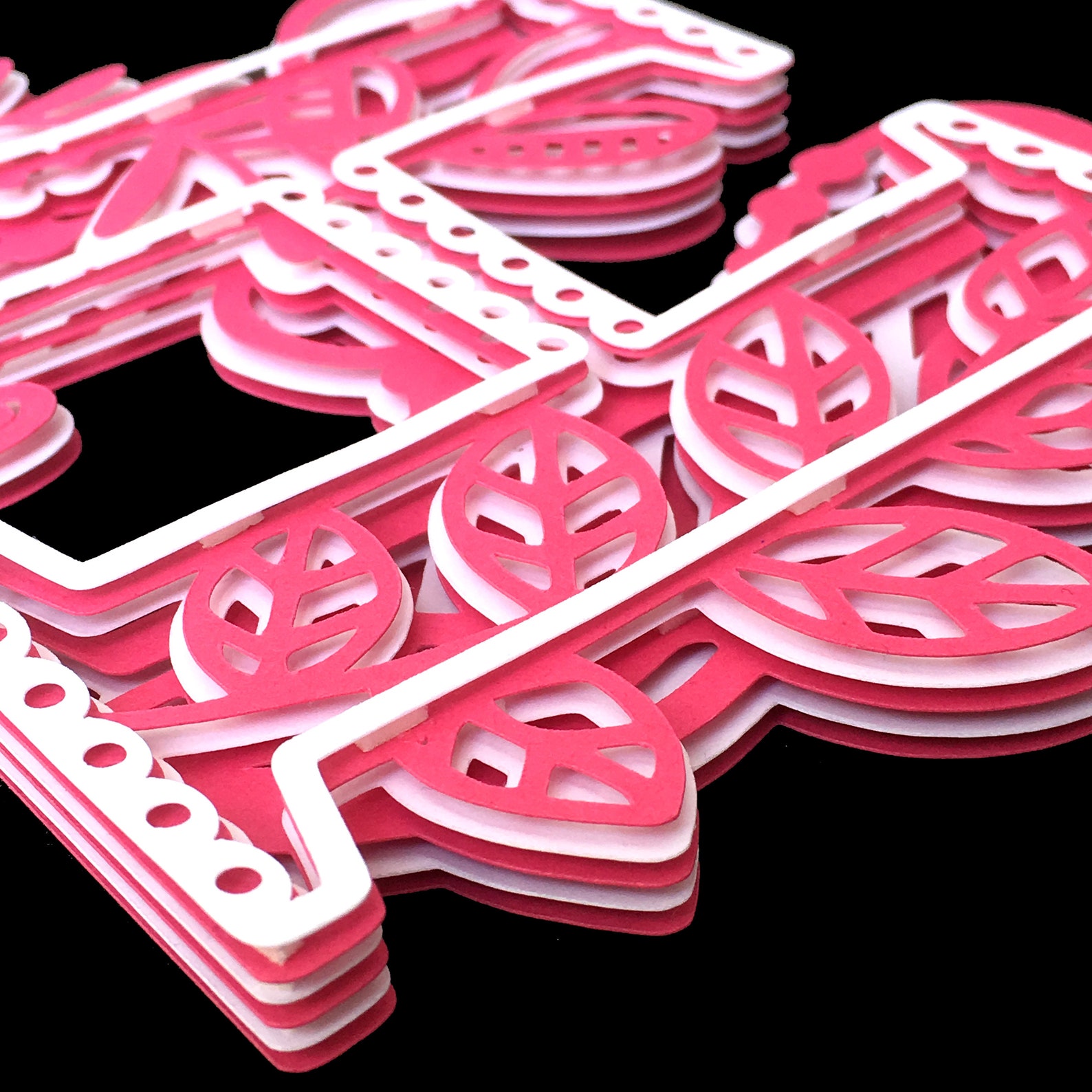 Letter H 3D Alphabet SVG for Cricut, 3D SVG H Monogram - Etsy