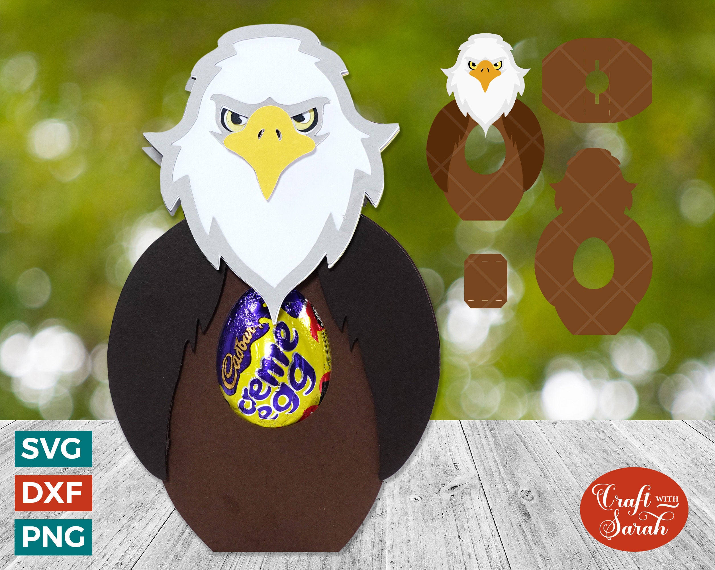 Eagle Egg Holder SVG | Easter Eagle Chocolate Egg Holder - Etsy