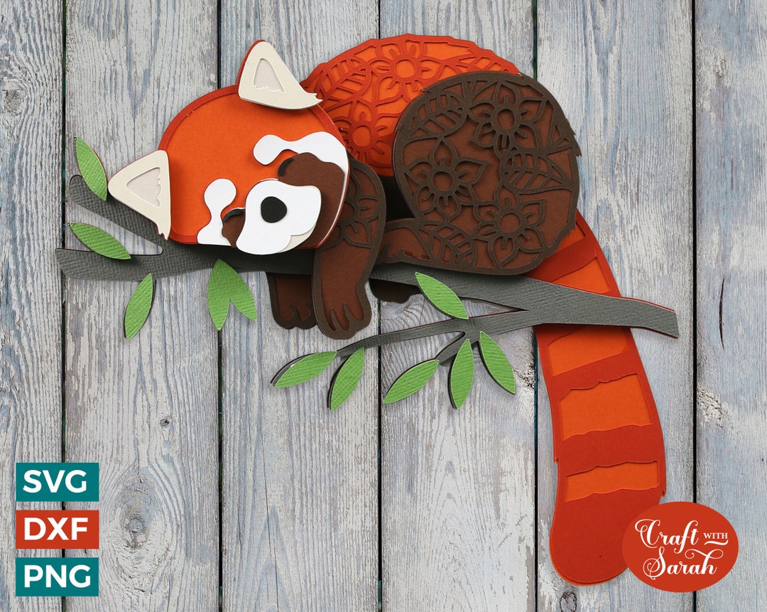 Red Panda SVG | 3D Layered Red Panda Cutting File - Etsy