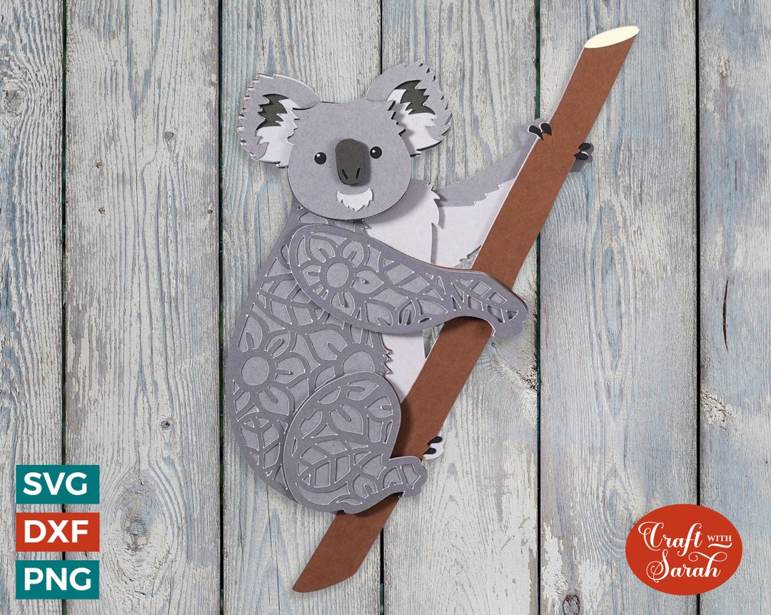 Koala SVG | Layered Koala Cutting File - Etsy