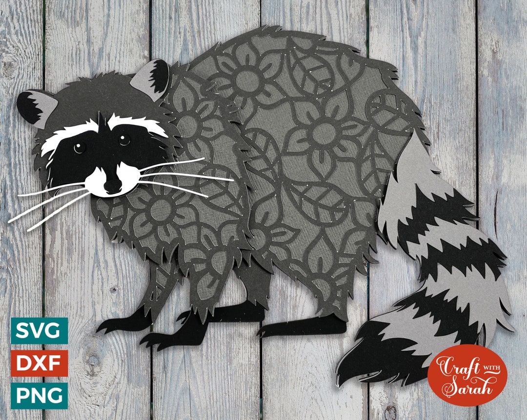 Raccoon SVG | Layered Raccoon Cutting File - Etsy