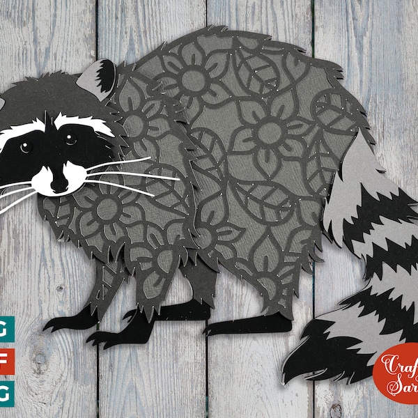 Raccoon Svg - Etsy