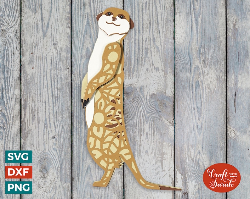 Meerkat SVG Layered Meerkat Cutting File - Etsy