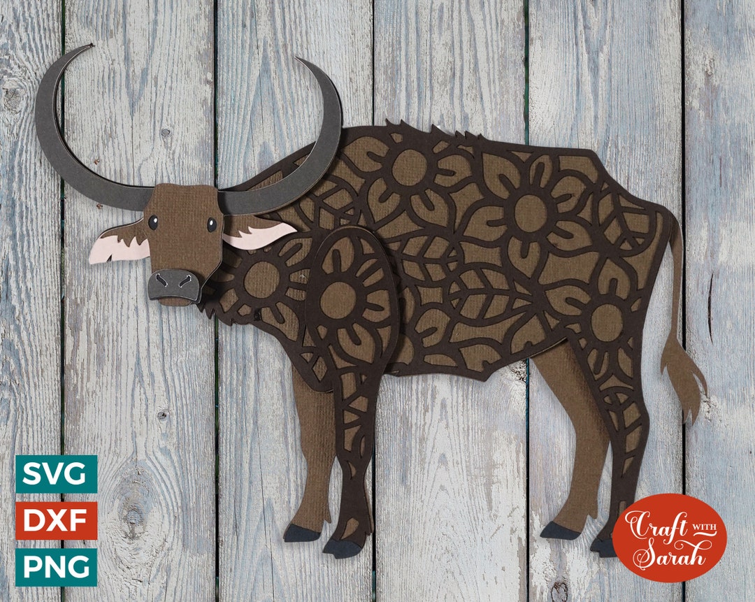 Buffalo SVG | Layered Buffalo Cutting File - Etsy