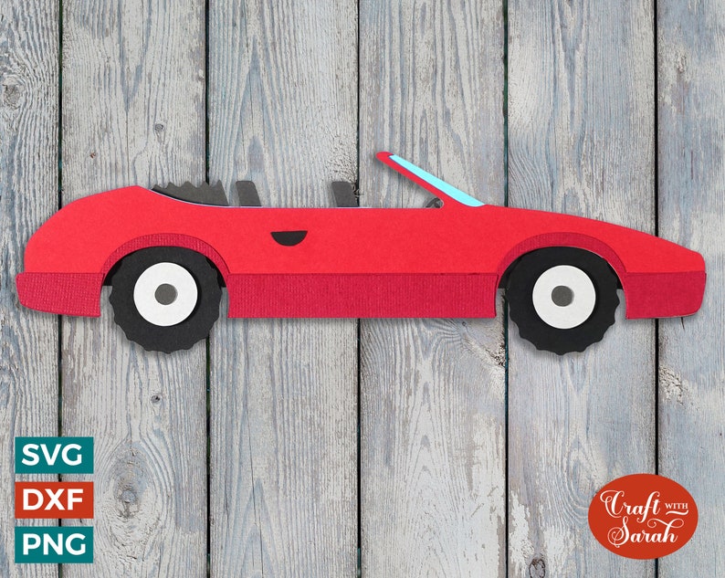 Convertible Car SVG | Convertible Car Layered SVG - Etsy