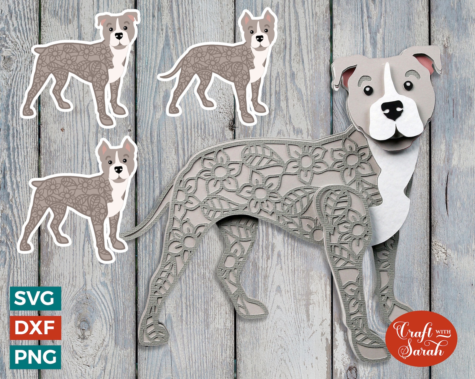Pitbull SVG Layered Pittie Dog Cutting File - Etsy UK