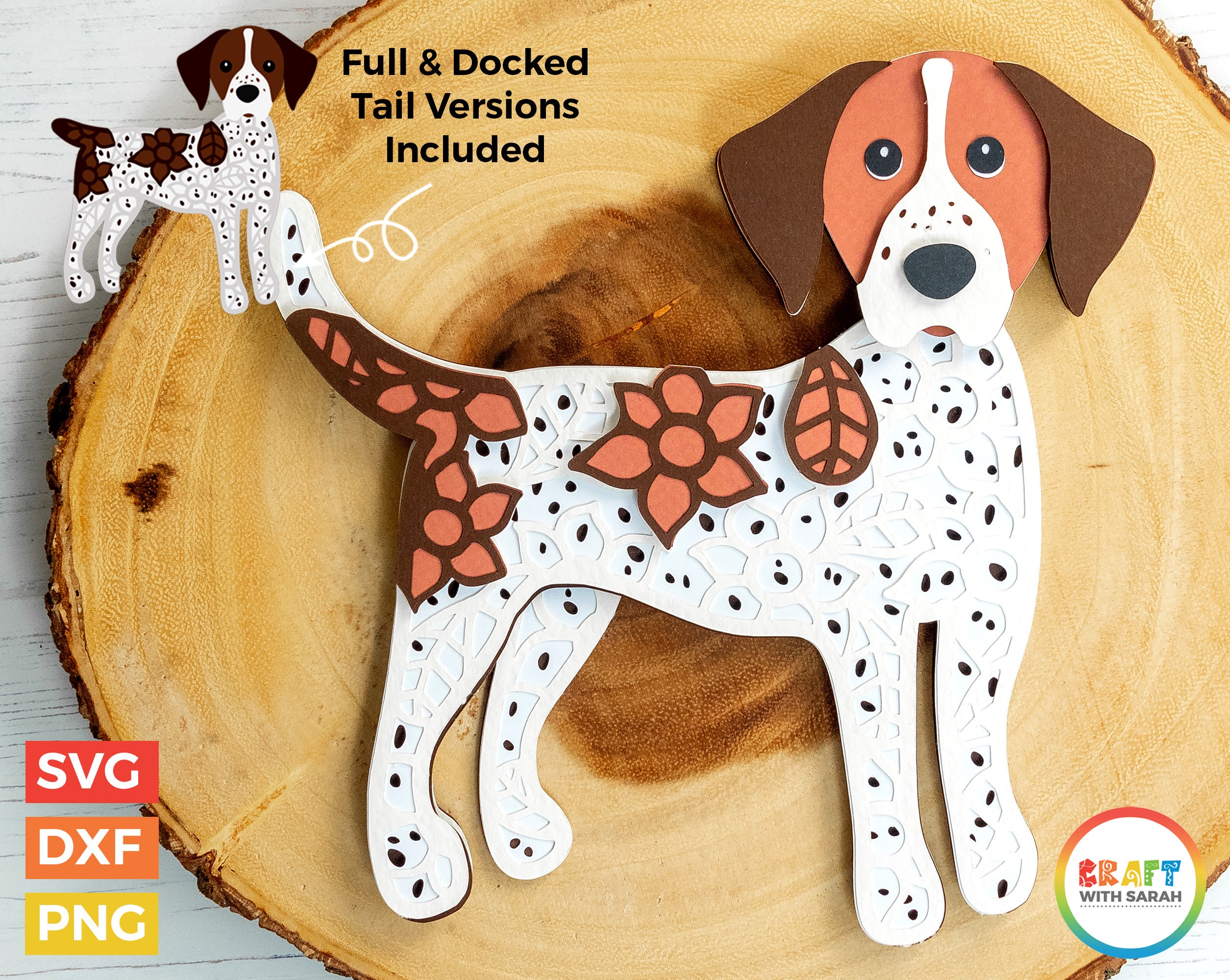 Pointer Dog SVG Layered Shorthaired Pointer Cutting File | Etsy