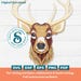 Stag Head SVG | Layered Stag Head Cutting File - Etsy