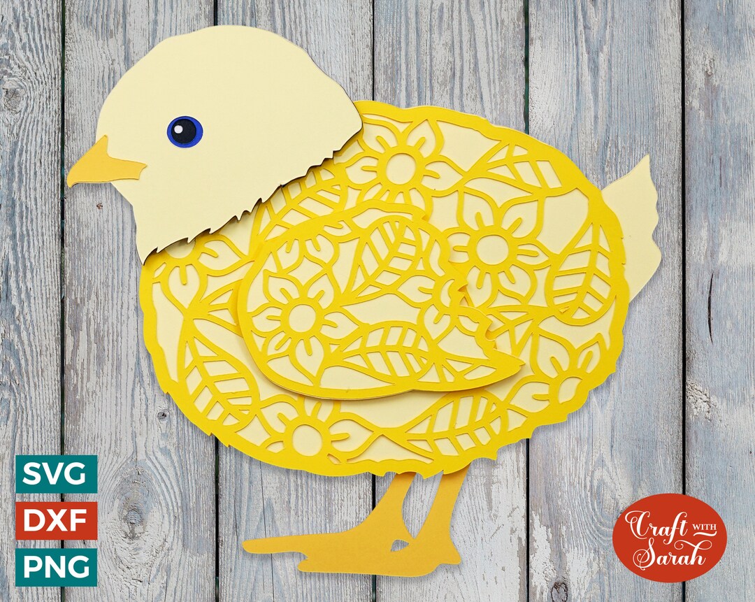 Easter Chick SVG | 3D Easter SVG - Etsy