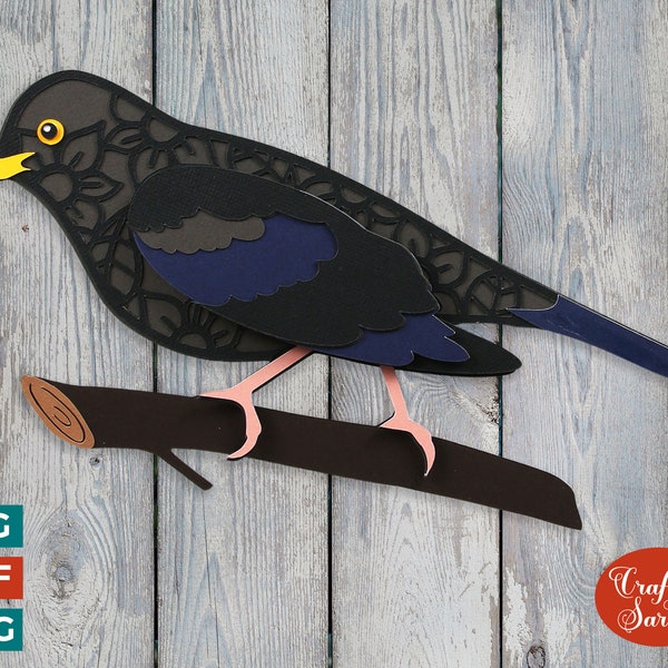 Blackbird Svg - Etsy