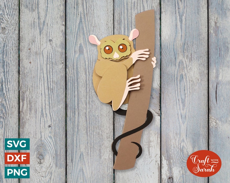 Tarsier SVG 3D Layered Tarsier Cut File - Etsy