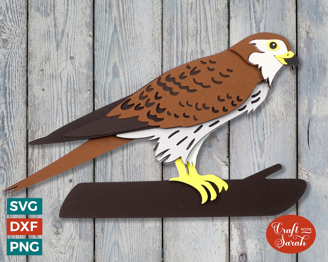 Hawk SVG | 3D Layered Hawk Bird of Prey Cutting Files - Etsy