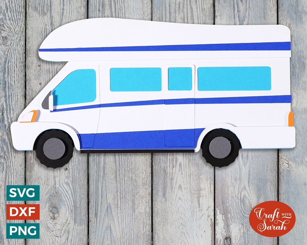 Camper Van SVG | Camper Van Layered SVG - Etsy