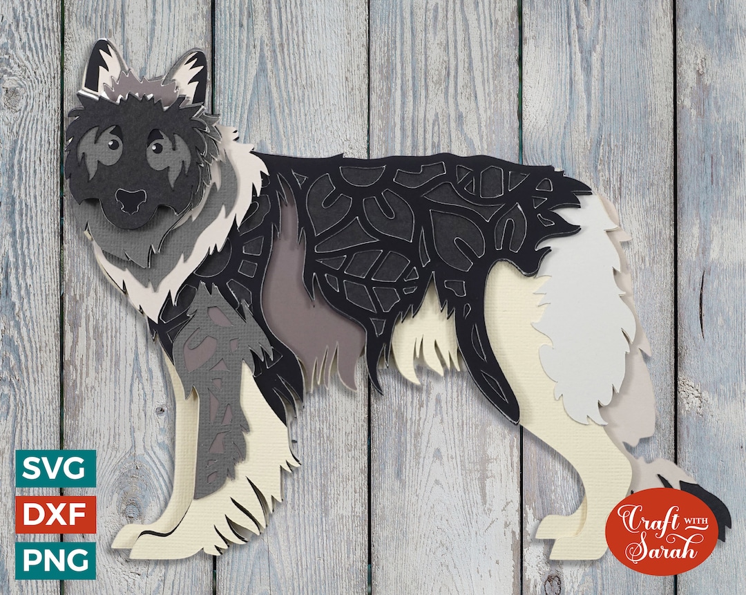 Shiloh Shepherd Dog SVG | Layered Shiloh Shepherd Cutting File - Etsy