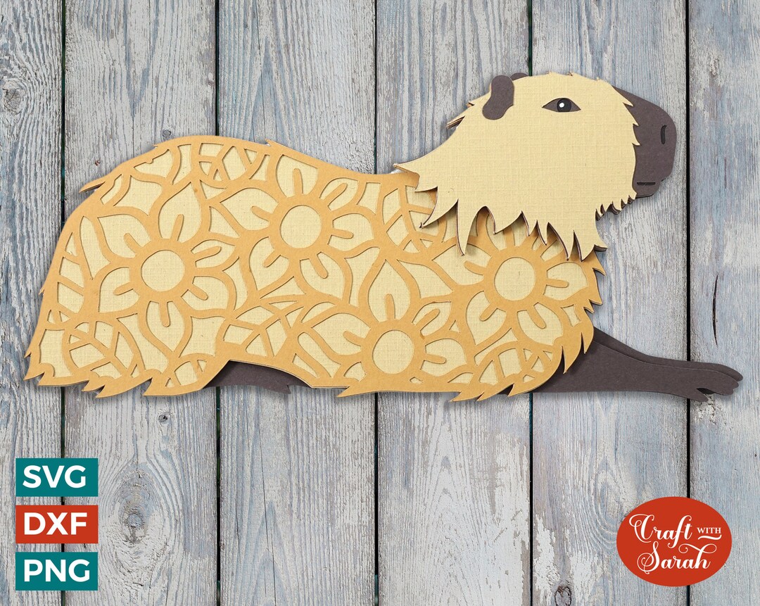Capybara SVG | Layered Capybara Cutting File - Etsy