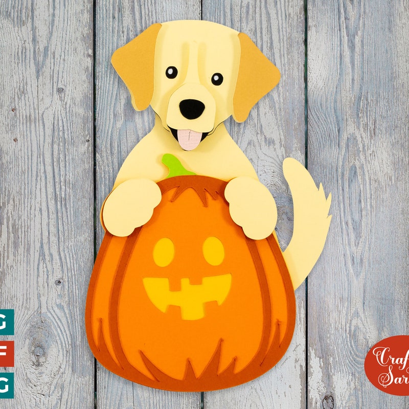 Labrador Pumpkin Stencil - Etsy