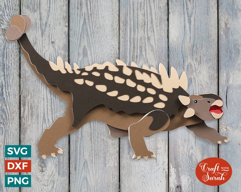 Ankylosaurus SVG Layered Ankylosaurus Dinosaur Cutting File - Etsy