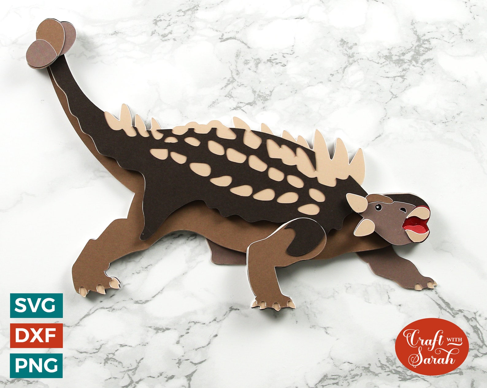 Ankylosaurus SVG Layered Ankylosaurus Dinosaur Cutting File | Etsy