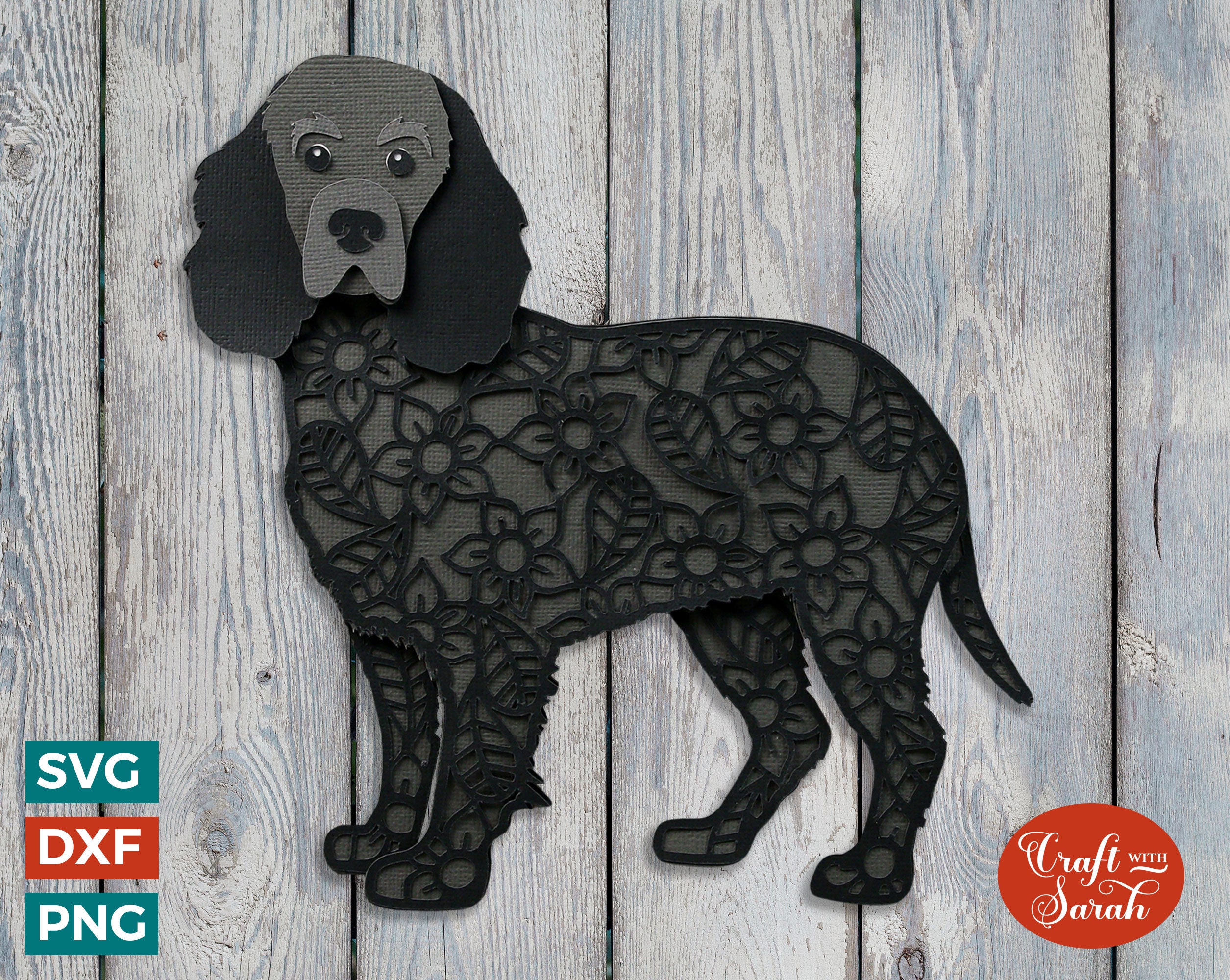 Cocker Spaniel SVG Layered Working Cocker Spaniel Cutting - Etsy UK