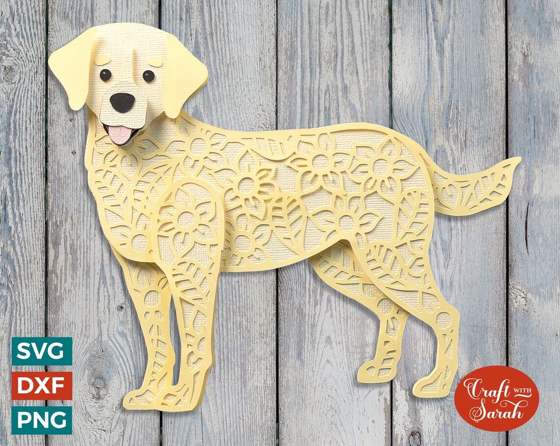 Labrador SVG Layered Labrador Retriever Dog Cutting File - Etsy