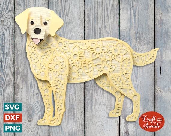 Labrador SVG Layered Labrador Retriever Dog Cutting File - Etsy
