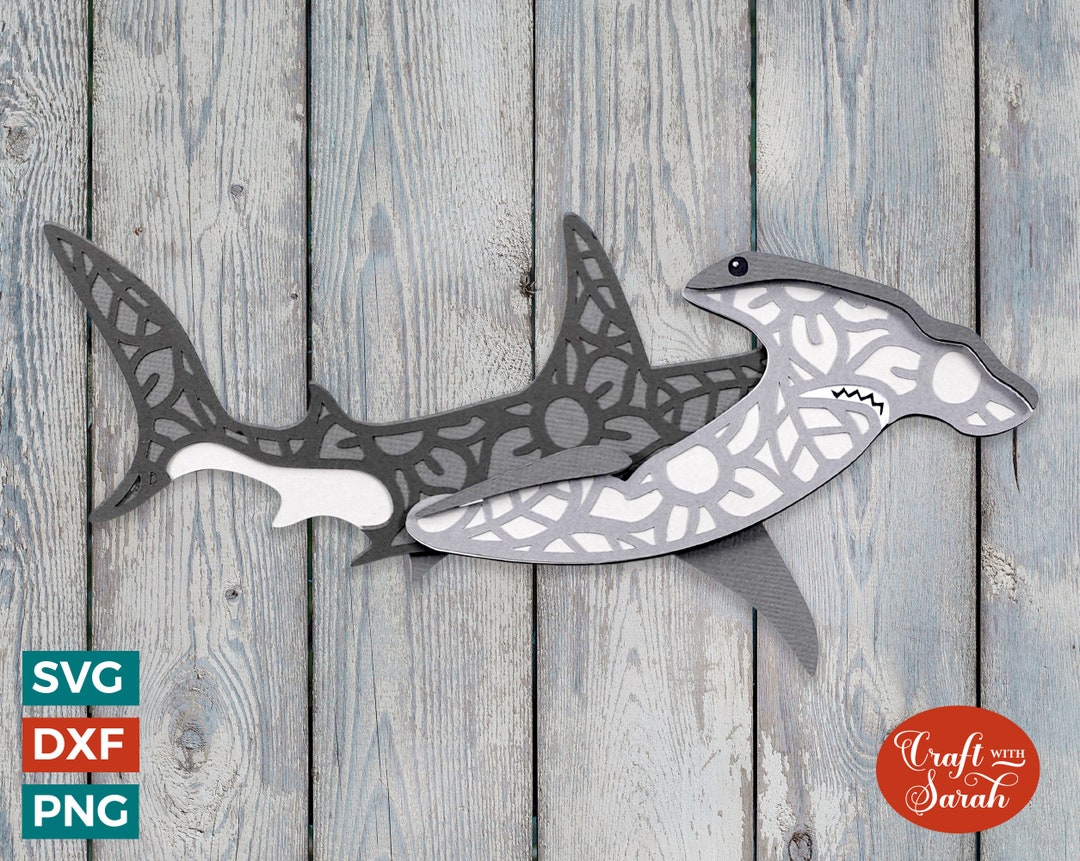 Hammerhead Shark SVG Layered Hammerhead Shark Cutting File - Etsy