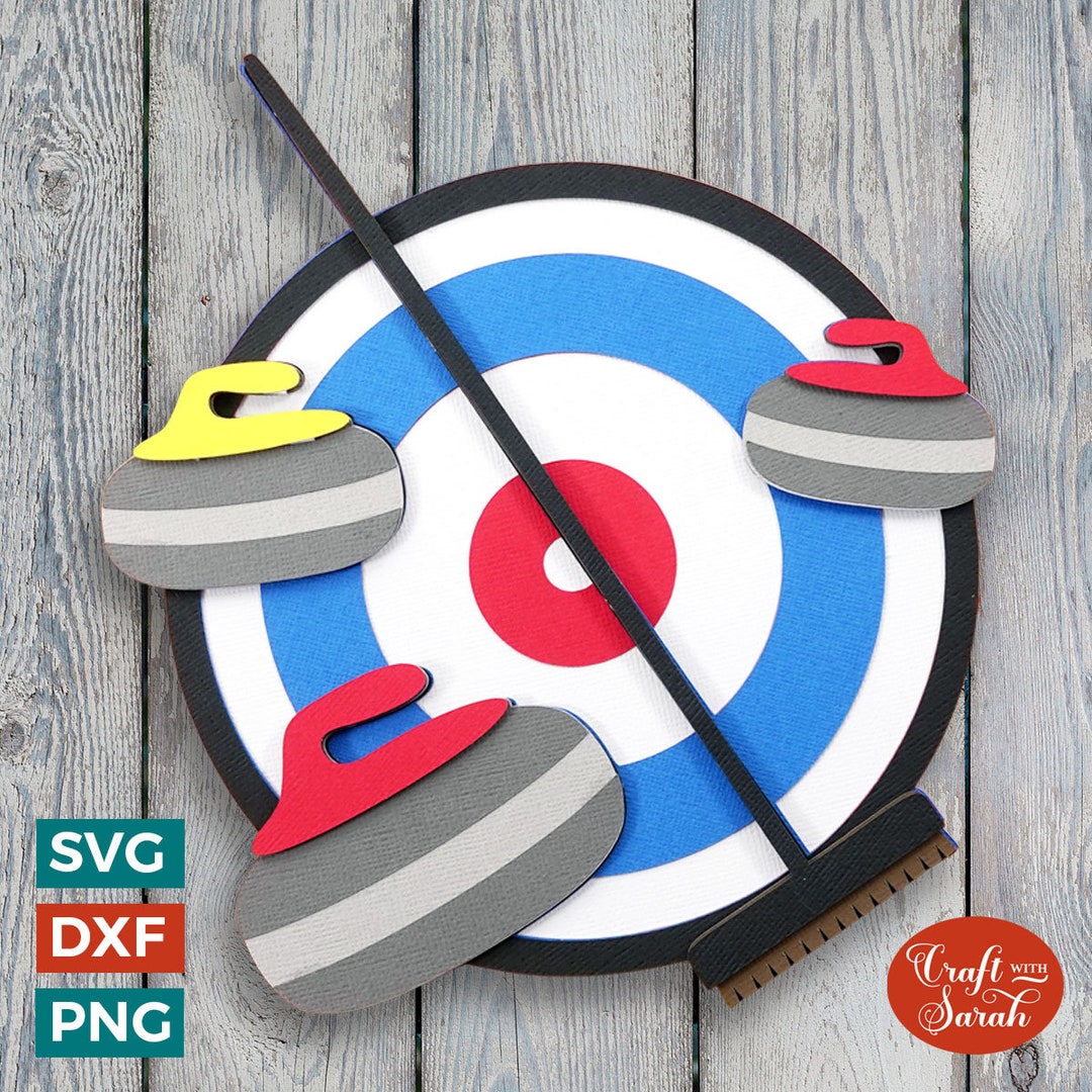 Curling SVG | Curling Brooms & Stones Cut Files - Etsy