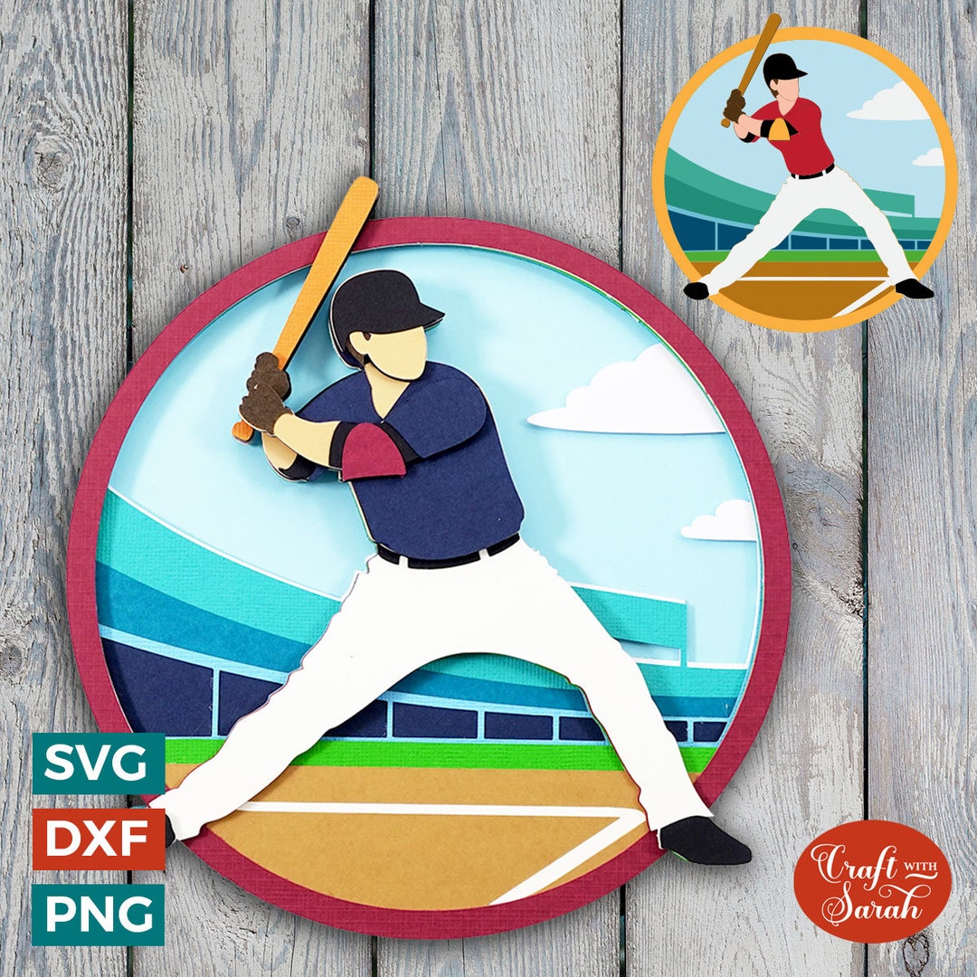 Baseball SVG | Male & Female Baseball Player Cut Files - Etsy
