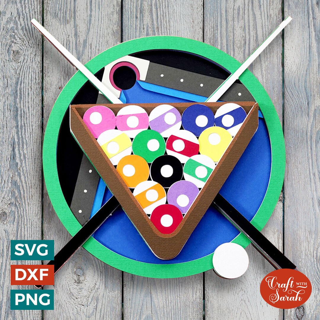 Pool SVG | Pocket Billiards Game Cut Files - Etsy